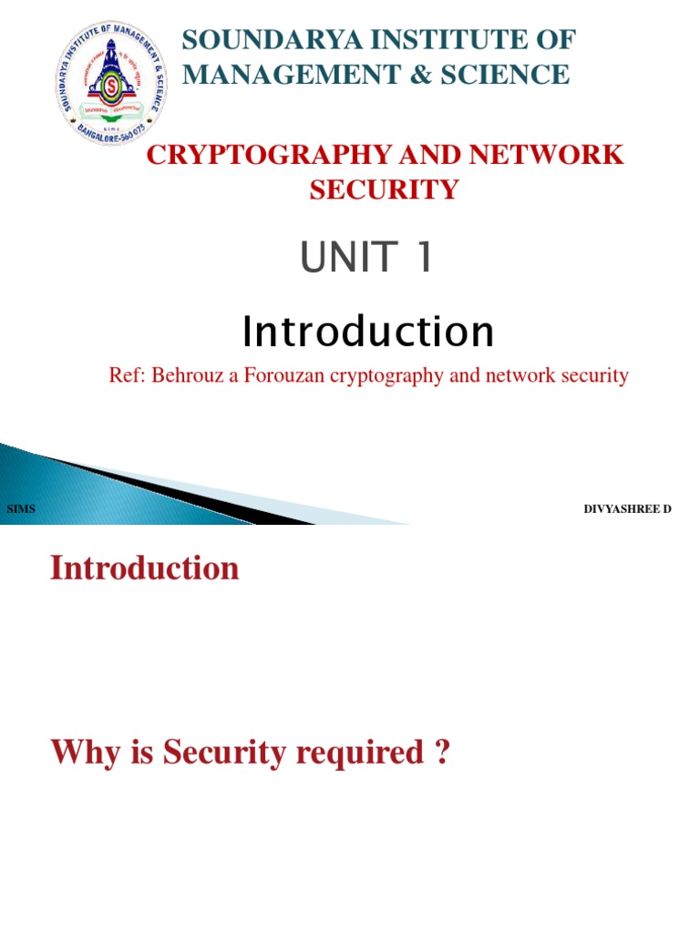 Unit 01 Introduction To Cryptography Pdf Cryptography Public Key Certificate