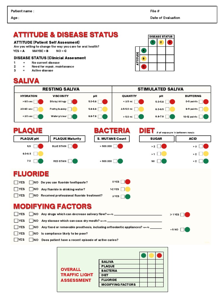 Template Traffic Light Matrix | PDF | Diseases And Disorders | Mouth
