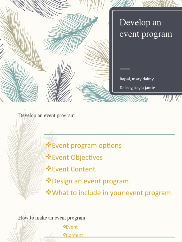 Create Event Programs: 10 Essential Elements | PDF