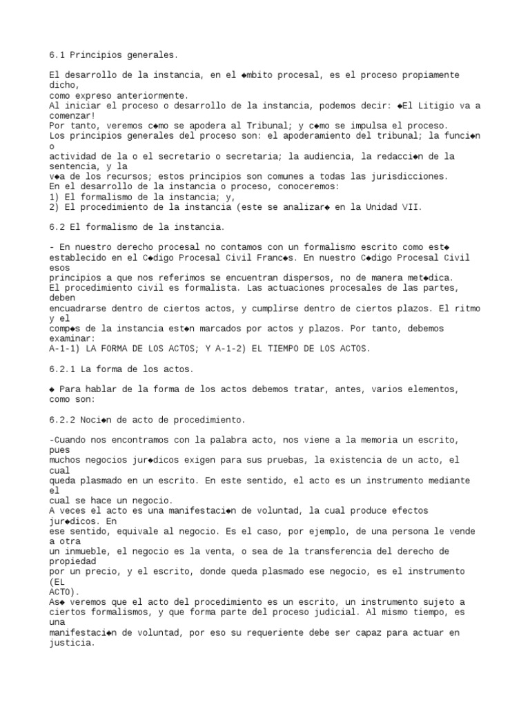Principios Generales de La Instancia | PDF | Ley procesal | Gobierno