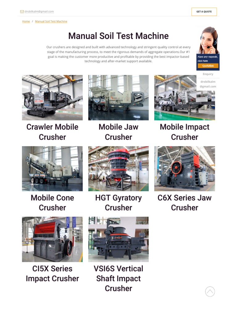 Manual Soil Test Machine | PDF | Mill (Grinding) | Geotechnical Engineering