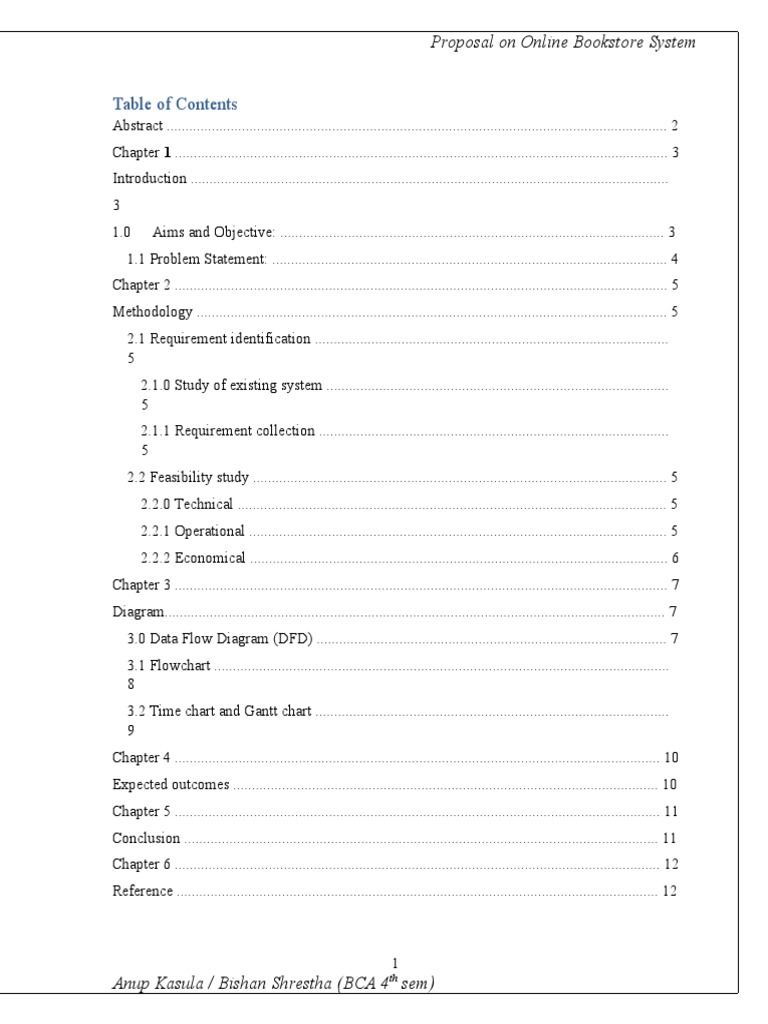 Proposal On Online Bookstore System | PDF | Online Shopping | Books