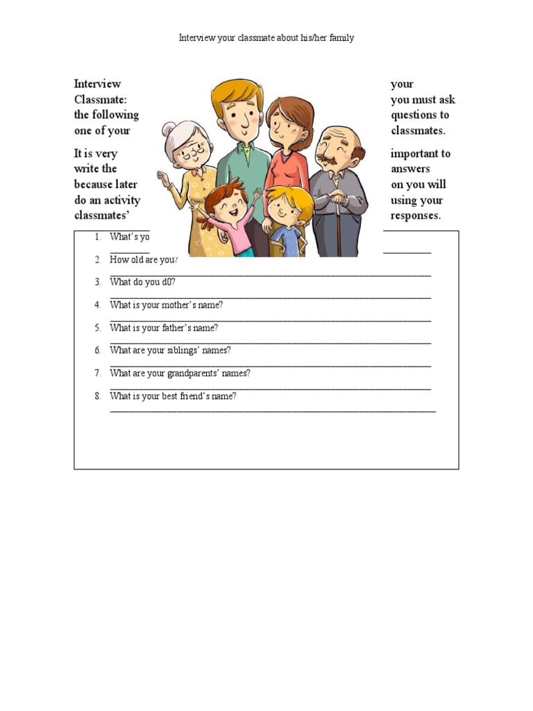 Classmate Family Interview Guide | PDF | Career & Growth