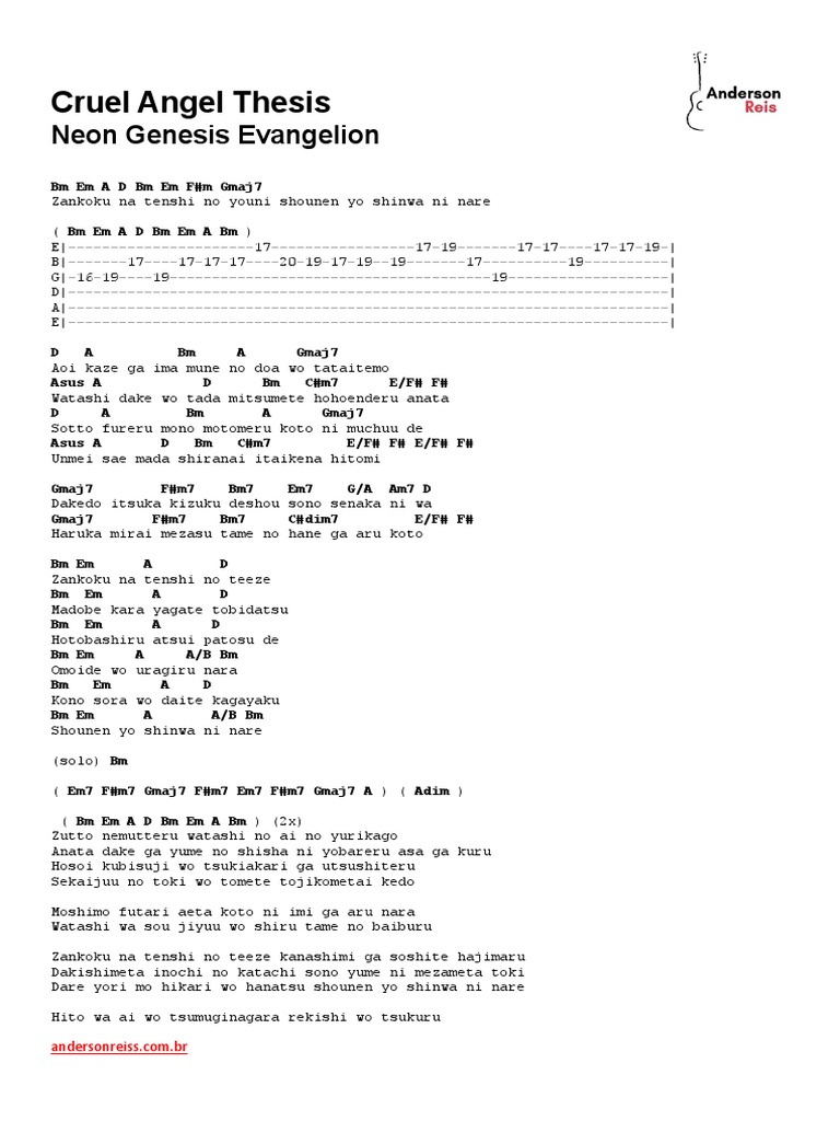 Cruel Angel Thesis: Neon Genesis Evangelion | PDF