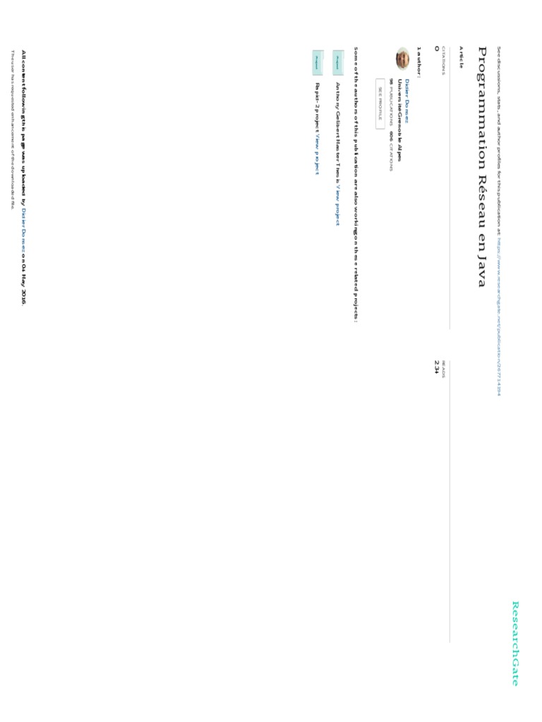 Programmation Reseau en Java | Download Free PDF | Network Socket ... Programmation Reseau en Java | Download Free PDF | Network Socket ...