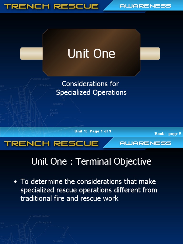 Trench Rescue Training Overview | PDF | Safety