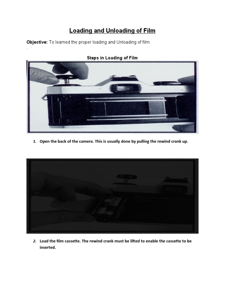 Loading and Unloading of Film | PDF