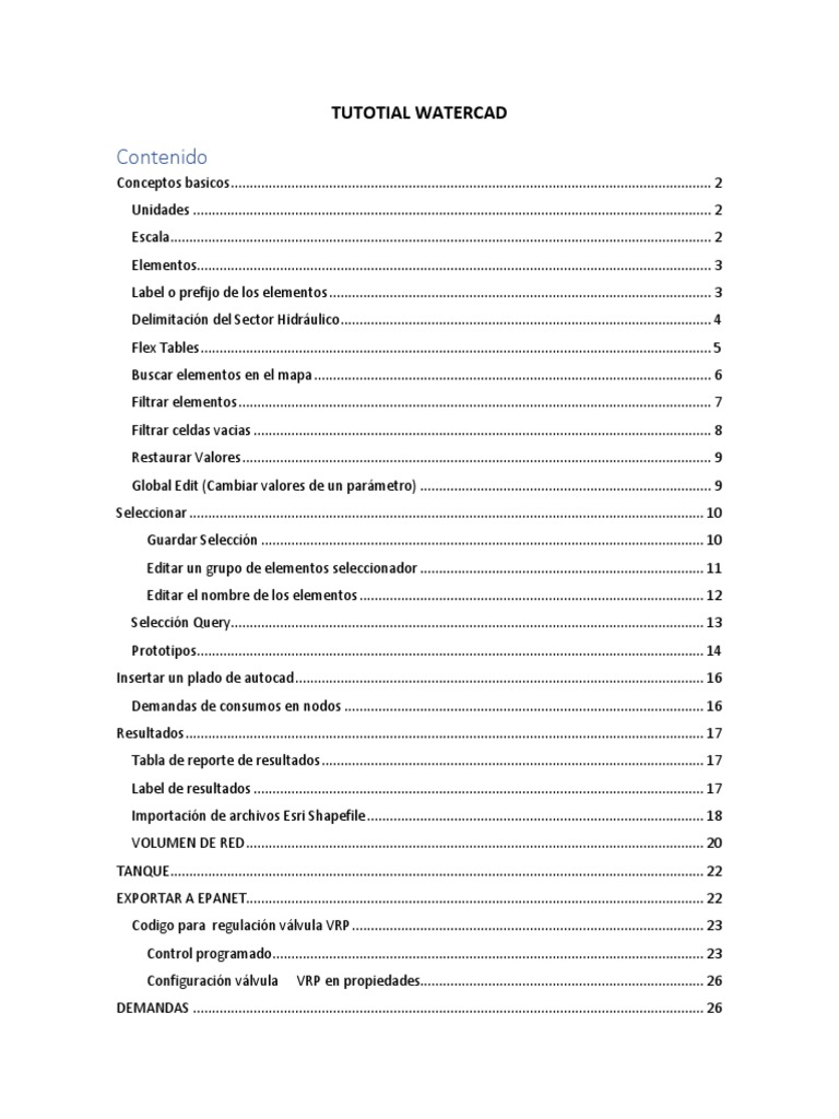 Tutorial Watercad | PDF