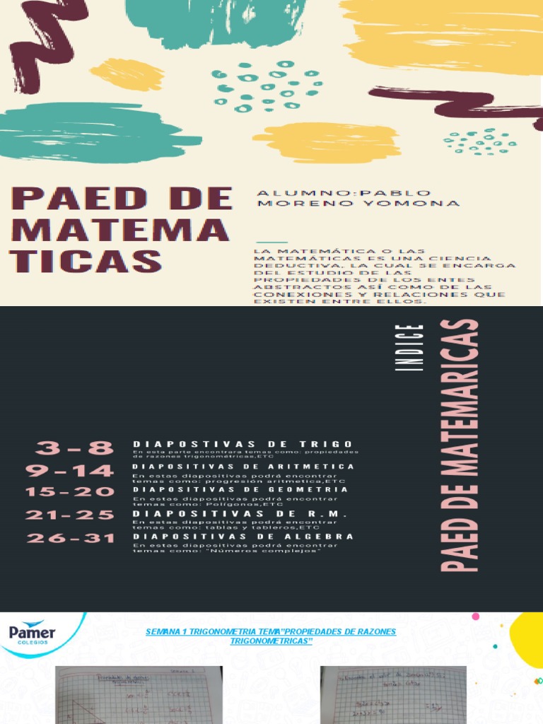 Paed Matematicas Segundo Bimestre Pablo Moreno | PDF | Trigonometría | Álgebra