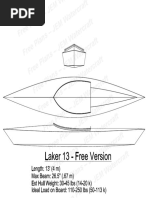 Sabot 8 FT Pram Dinghy | PDF | Plywood | Hull (Watercraft)