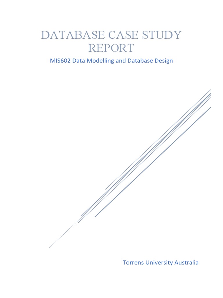 Database Case Study Report | Download Free PDF | Laptop | Relational Model