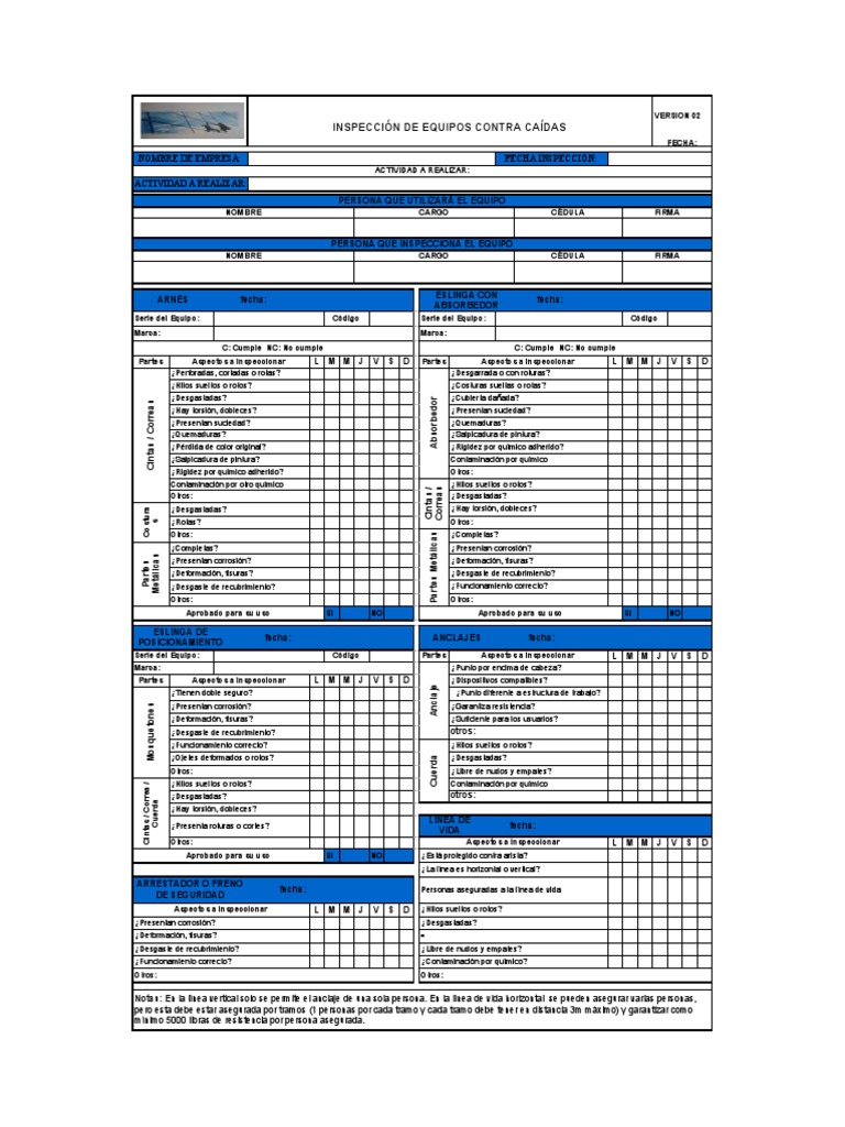 Formato Inspeccion Epcc | PDF