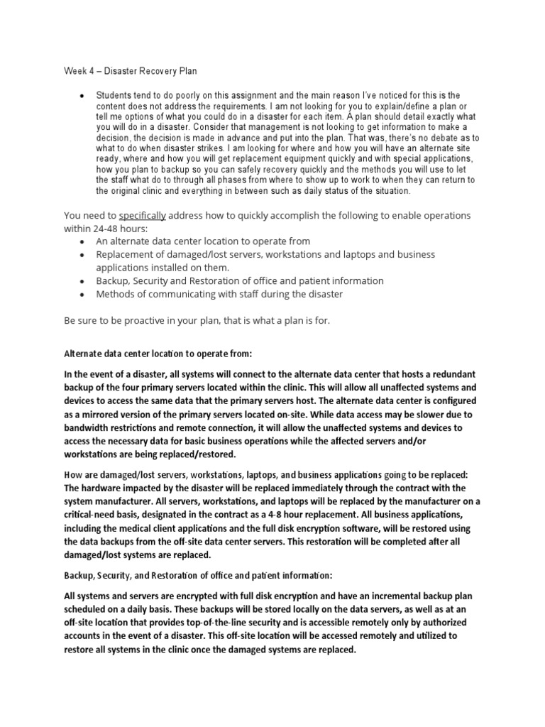 Alternate Data Center Location To Operate From | PDF | Backup | Server ...