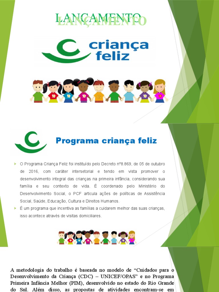 Implementação do Programa Criança Feliz: orientações técnicas para ...