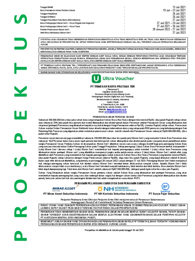 F - Prospektus PT TKP TBK - Final | PDF