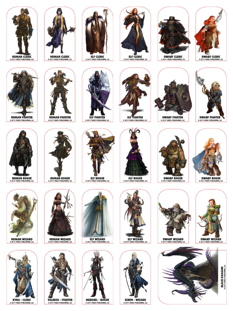 Beginner Box - Token Sheets | PDF | Dungeons & Dragons | Fantasy Creatures