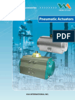 Sirca Pneumatic Actuator Specifications | PDF | Actuator | Valve