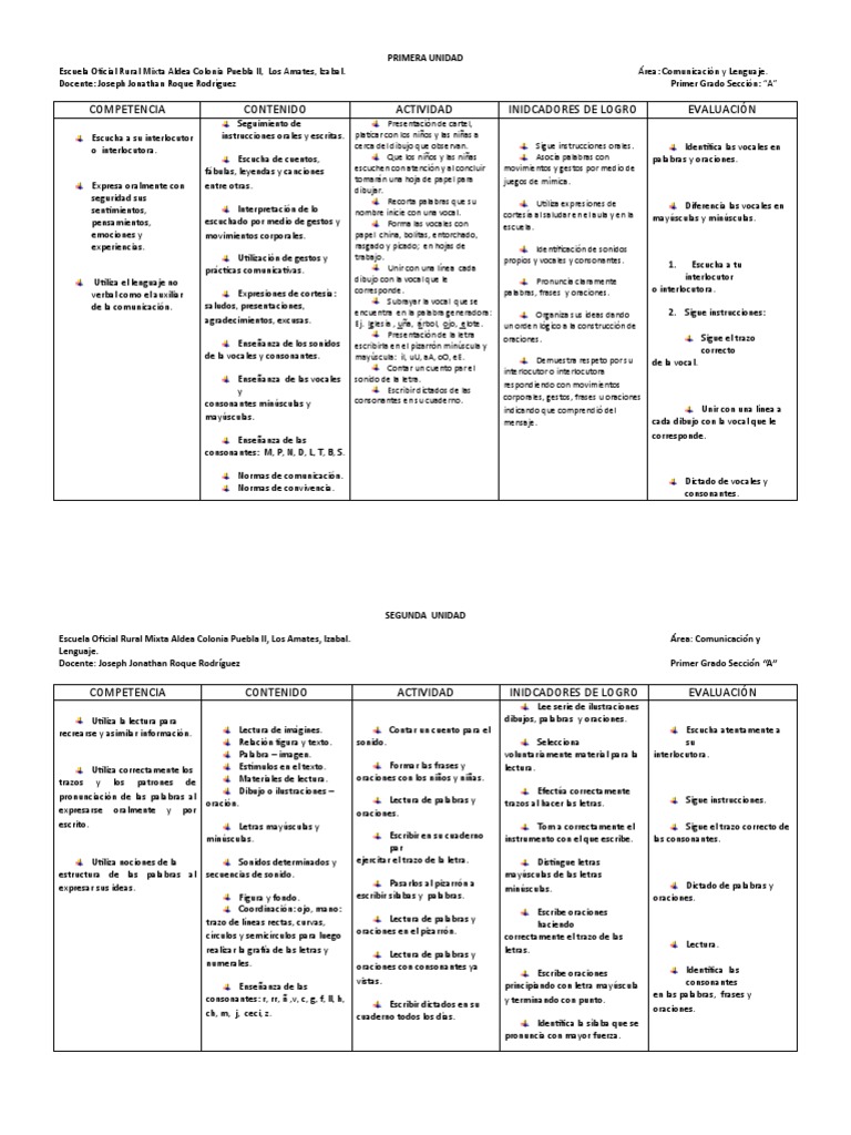 Planificacion Primer Grado 2021 | PDF | Comunicación | Número natural