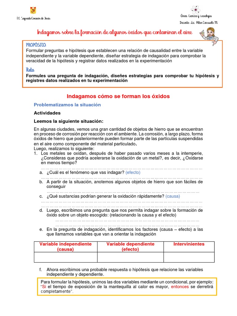 Exp3 Sesion 3 | PDF | Hipótesis | Hierro