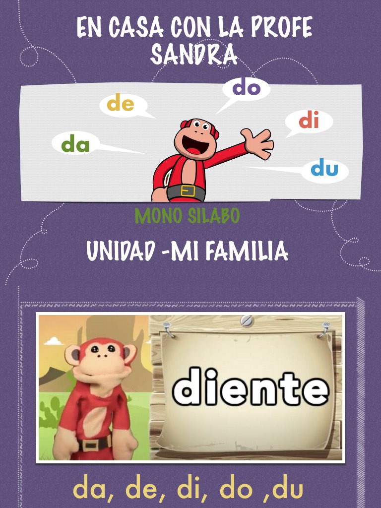 Letra D Mono Silabo | PDF