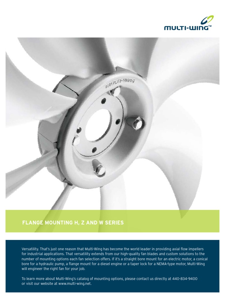 MWA Flange H, Z Og W | PDF | Mechanical Engineering | Machines