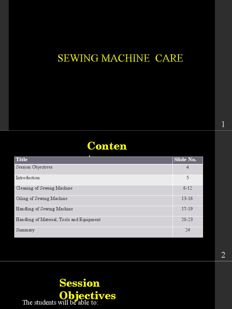 Sewing Machine Care | PDF | Sewing Machine | Sewing