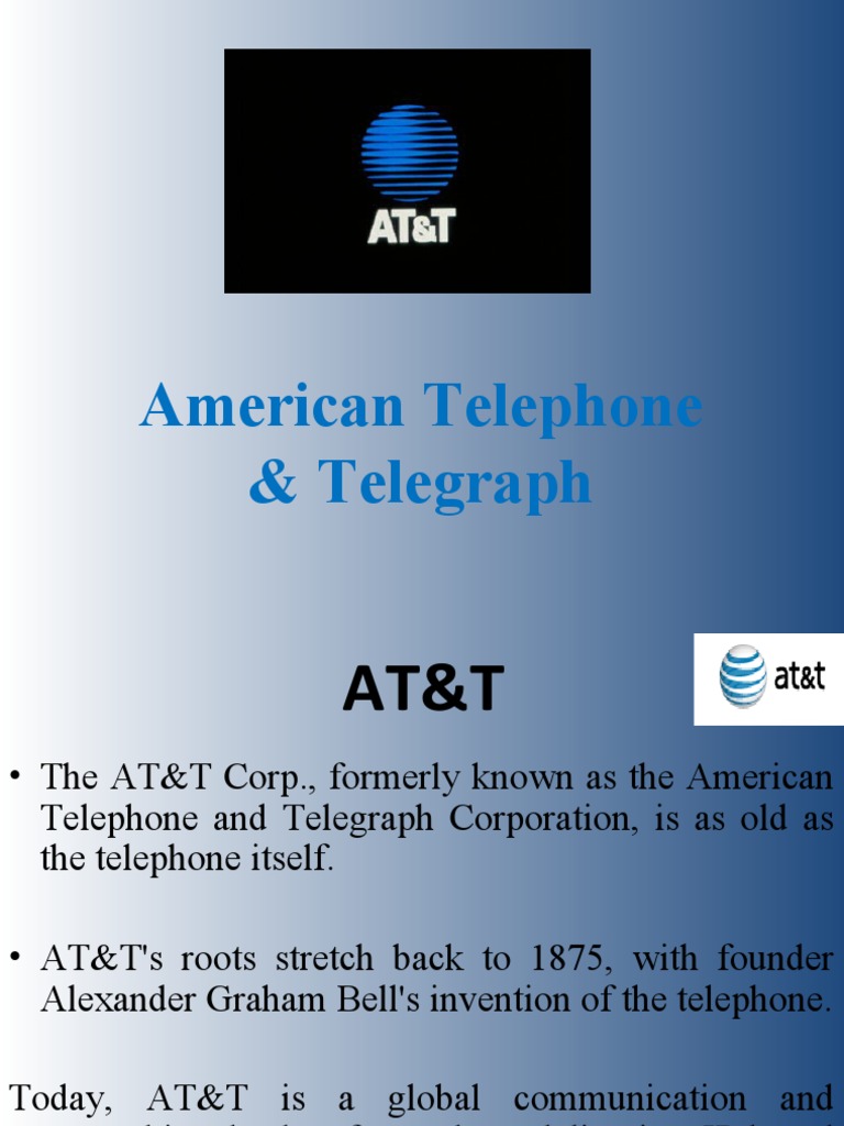 American Telephone & Telegraph | PDF | At&T | Sprint Corporation