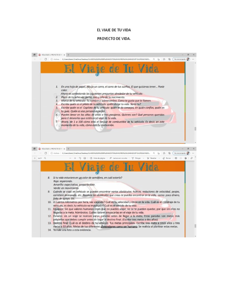 El Viaje de Tu Vida | PDF