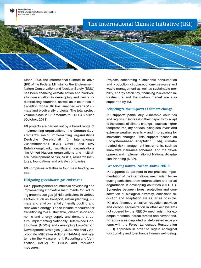 The International Climate Initiative | PDF | Reducing Emissions From ...
