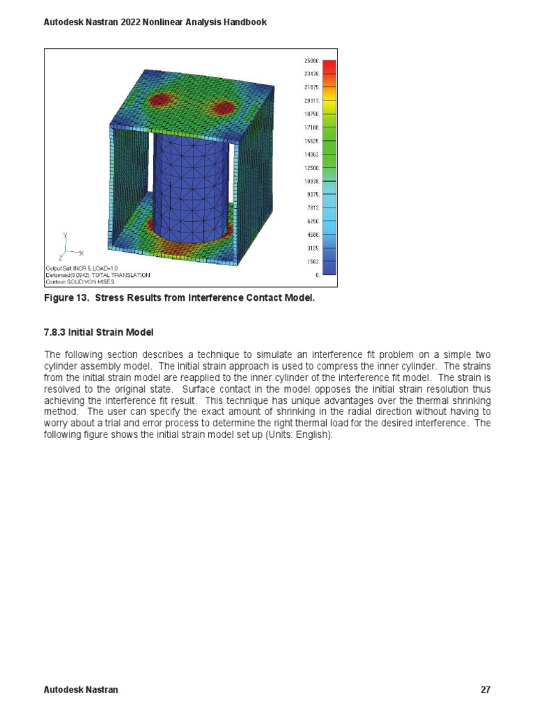 Autodesk Nastran 2022 Nonlinear Analysis Handbook 17 | PDF