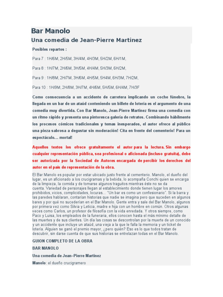 Bar Manolo | PDF