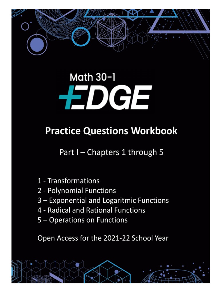 Practice Questions Only 1 Through 4 | PDF | Function (Mathematics ...