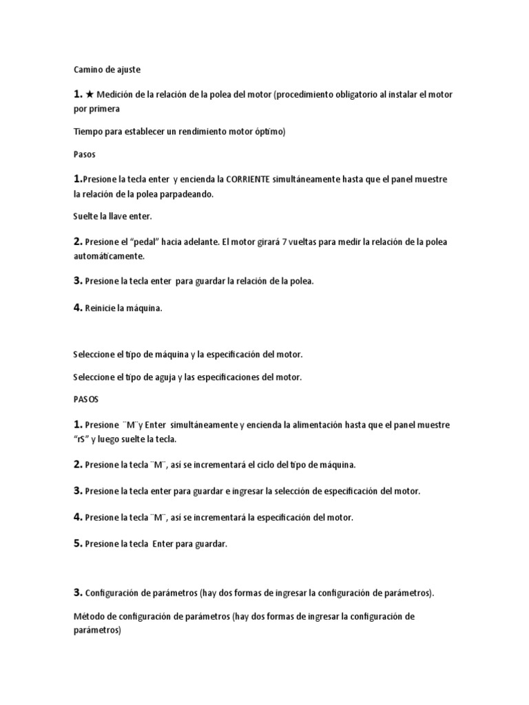 Configuracion de Motor Ism Control Box SV-81 | PDF | Ingeniería ...