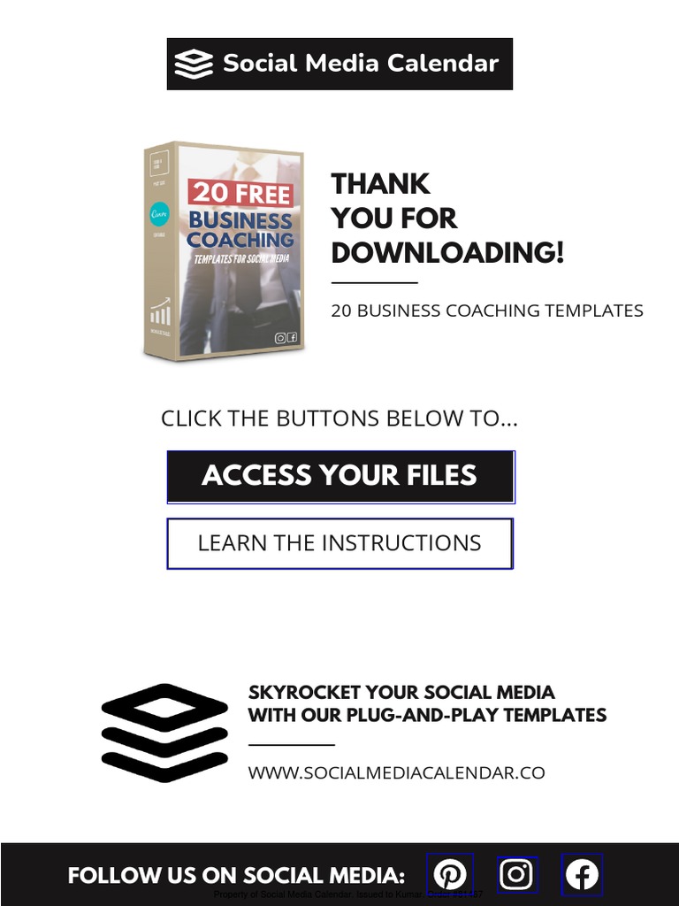 20 Free Business Coaching Templates | PDF