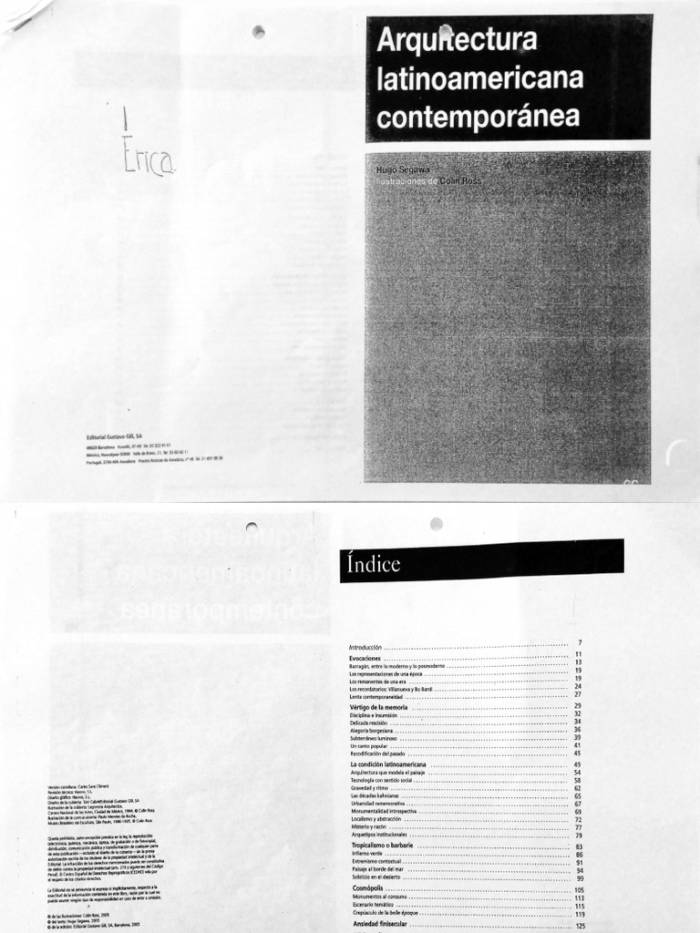 Arquitectura Latinoamericana Contemporanea Cap 3 y 5 - Hugo Segawa | PDF