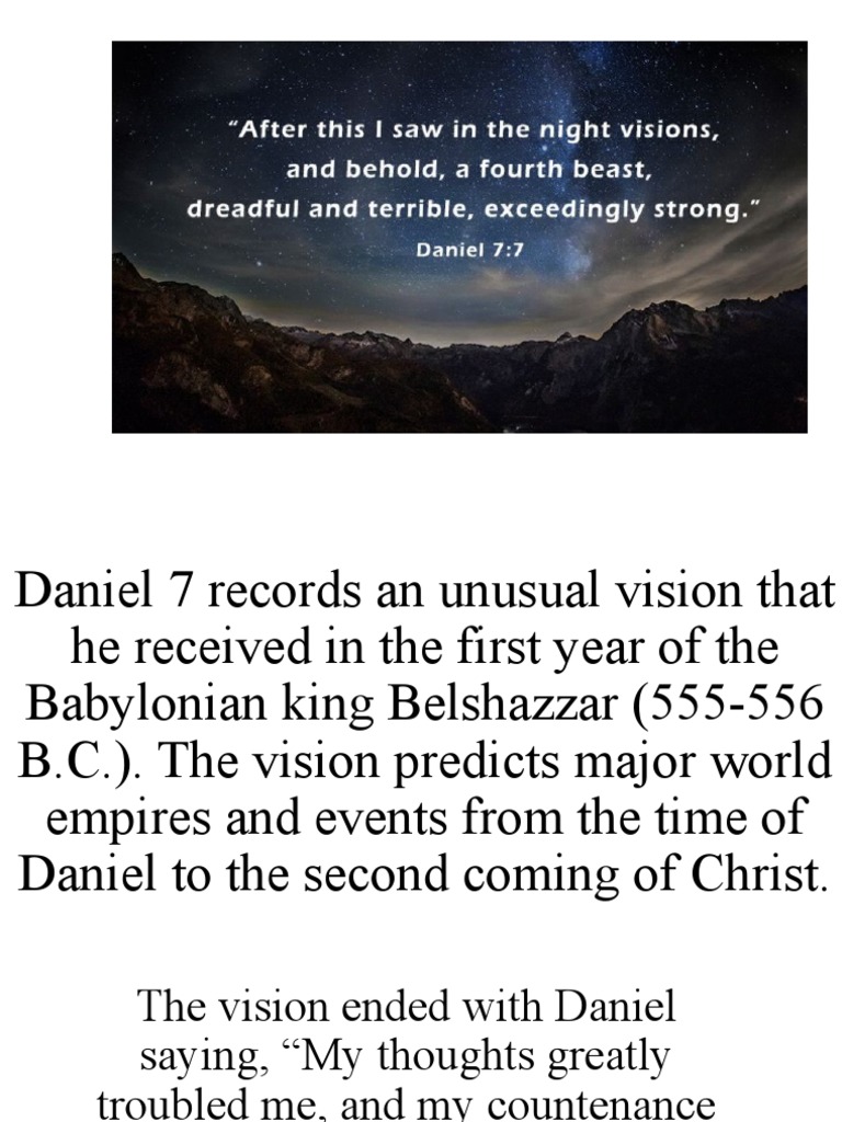 Daniel 7 | PDF | Daniel (Biblical Figure) | Book Of Daniel