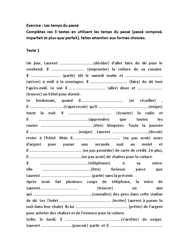 Temps Du Passé en Français Conjugaison | PDF | Christophe Colomb
