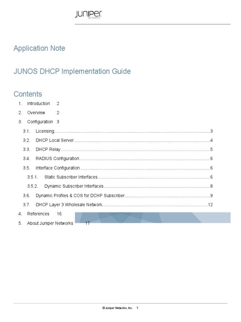 DHCP Implementation Guide - 0.1 | PDF | Radius | Ip Address