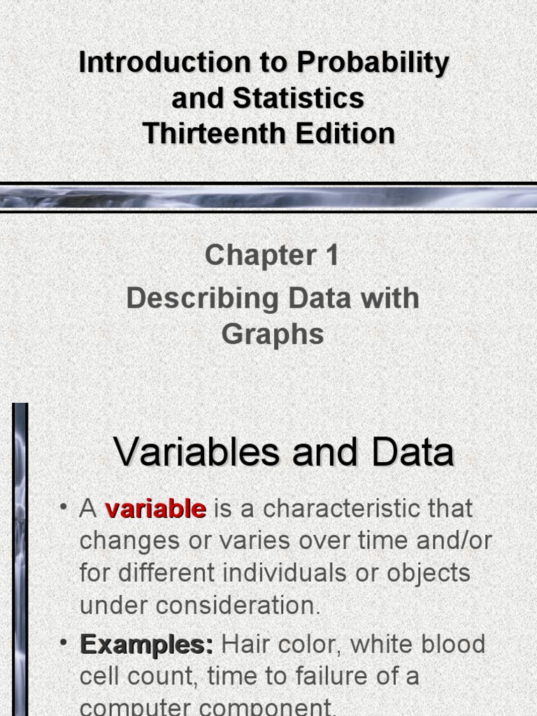 Introduction To Probability and Statistics Thirteenth Edition | PDF ...