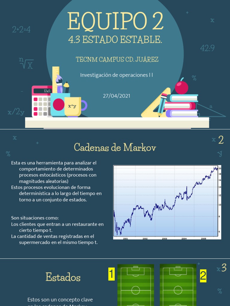 4.3 Estado Estable - Equipo 2 IO II | PDF | Ecuaciones | Cadena Markov