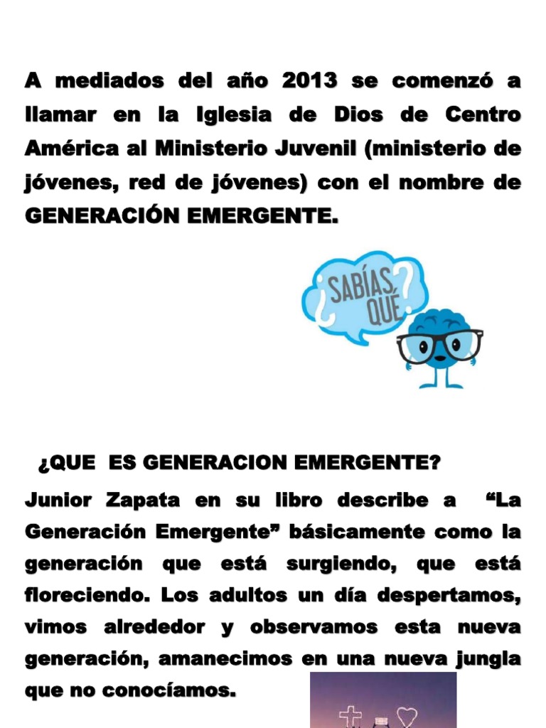 Generación Emergente: Definición y Contexto | PDF | Relaciones ...