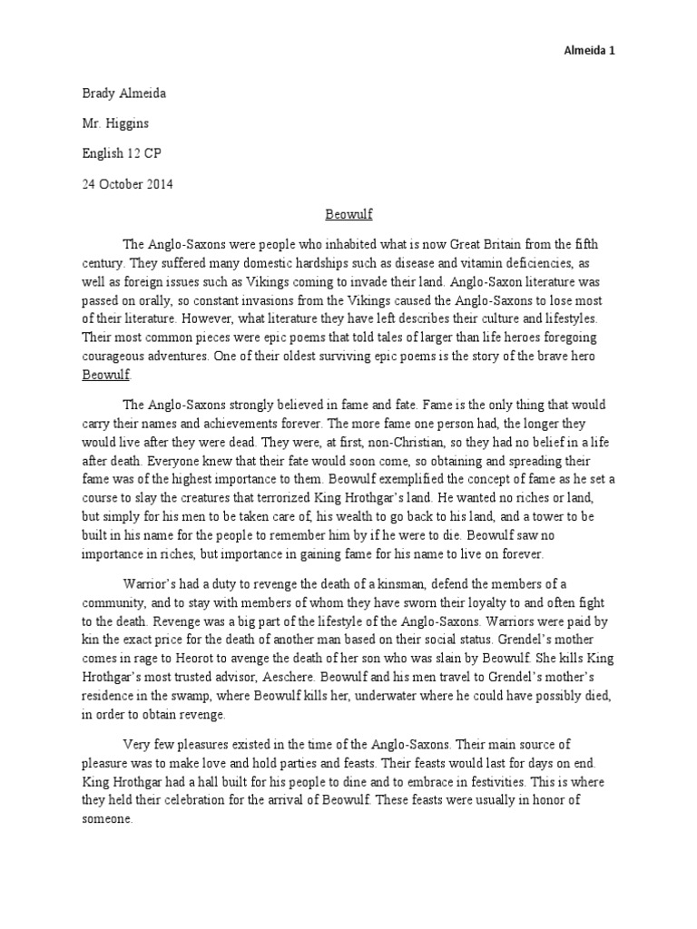 Beowulf | PDF | Beowulf | Old English Poems