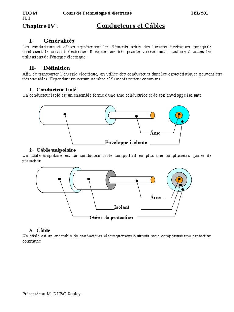 Conducteurs et Câbles Électriques | PDF | Câble coaxial | Diélectrique