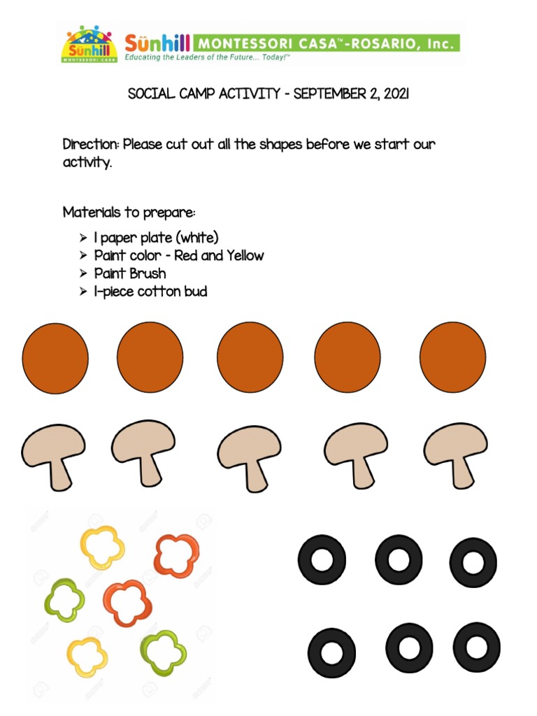 Social Camp Activity - Day 2 | PDF | Art