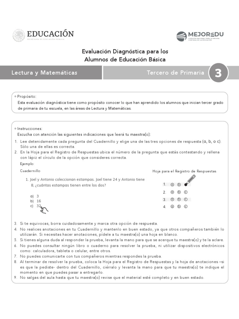 Evaluación Diagnóstica Tercer Grado | PDF | León | Ron