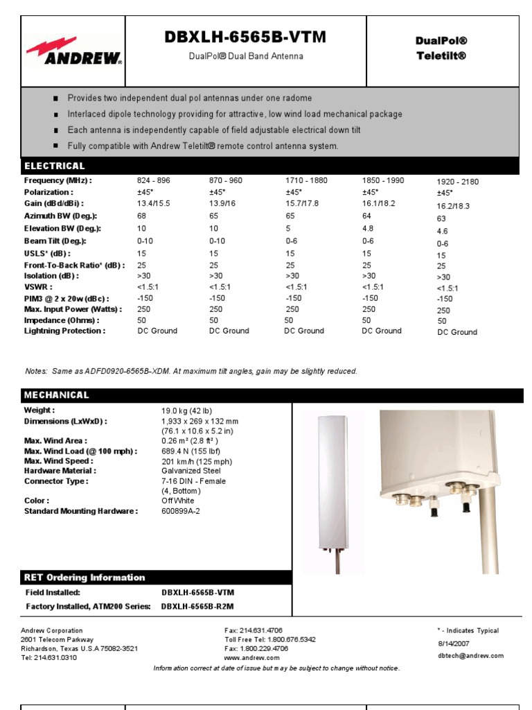 DBXLH-6565B-VTM | Information And Communications Technology | Broadcast ...