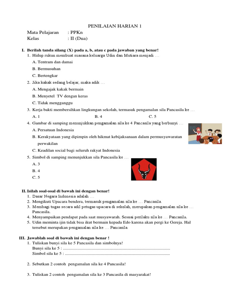 PH 1 PPKN | PDF | Seni & Disiplin Bahasa | Kajian Bahasa Asing
