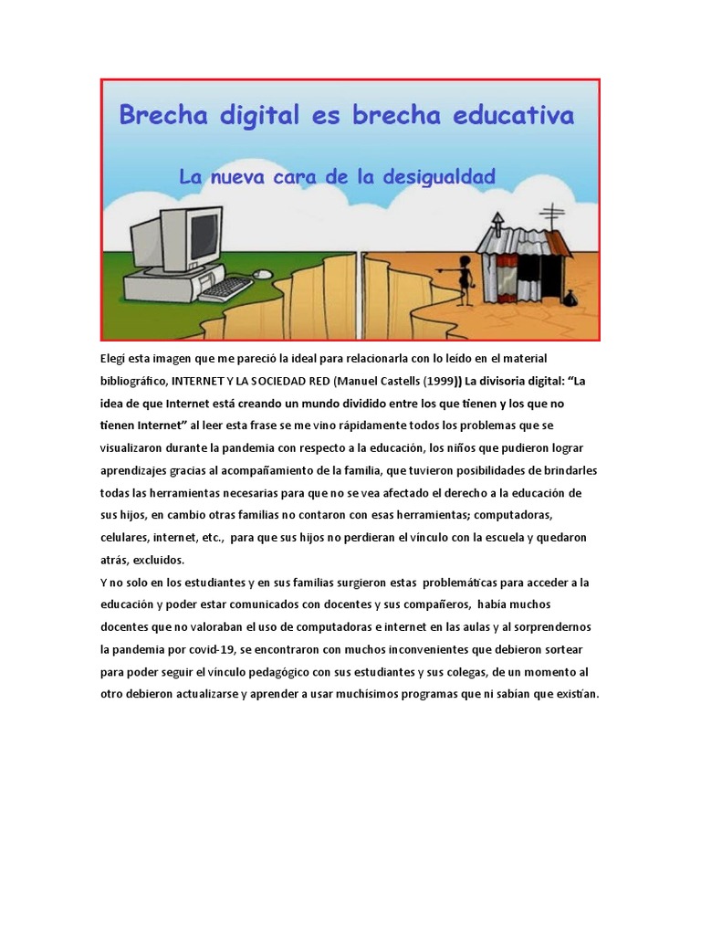 Brecha Digital, Es Brecha Educativa. | PDF