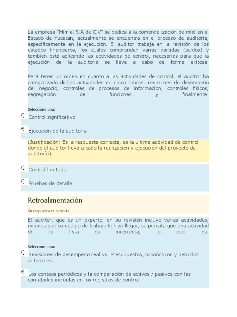 Autocalificables 5 | PDF | Auditoría | Contralor