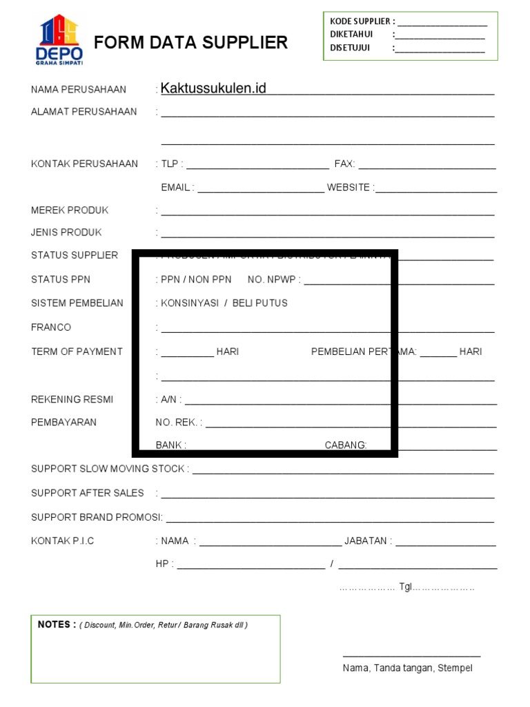Dgs Form Data Supplier | PDF